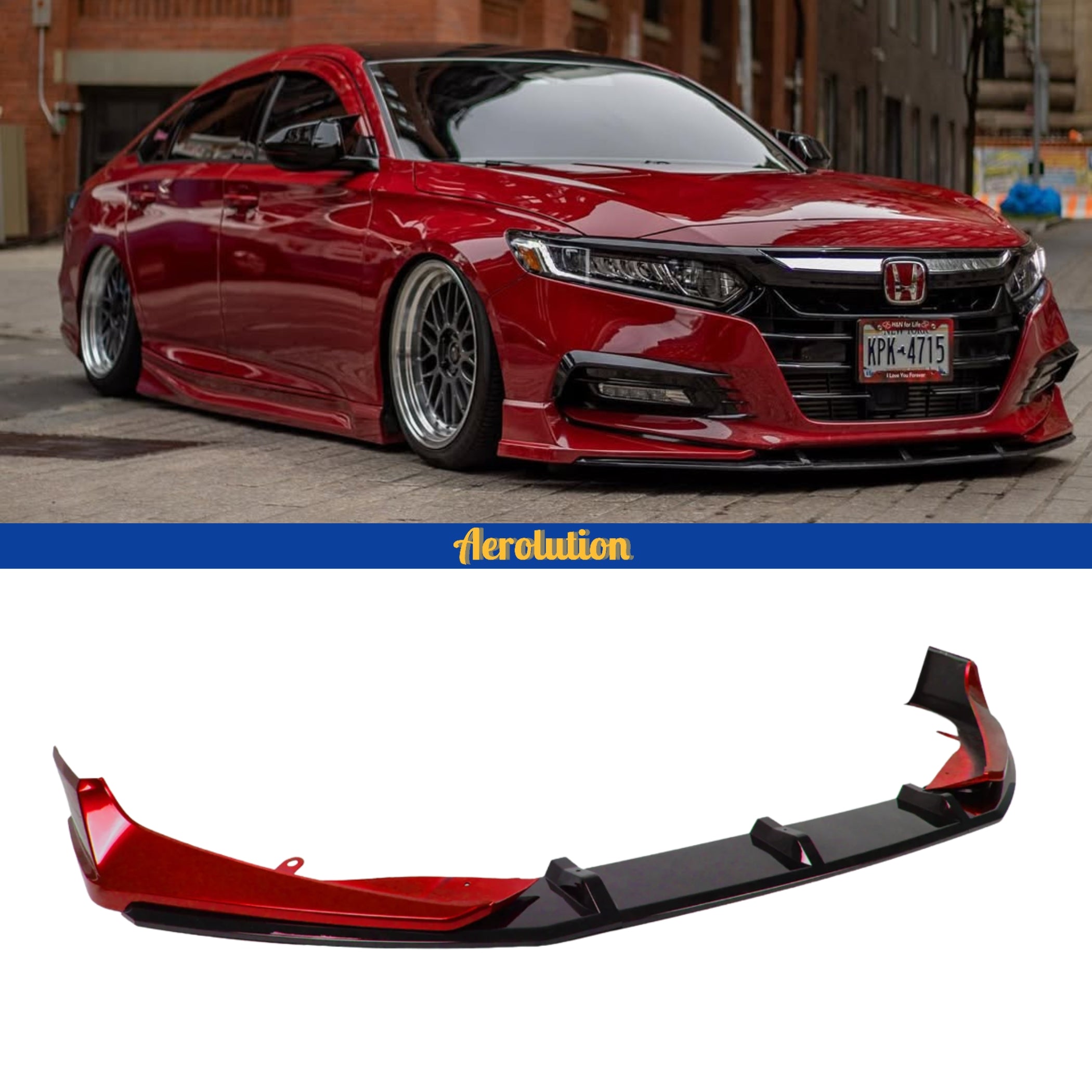 2018-2020 Honda Accord AKASAKA Design Front Lip Kit – Aerolution ...