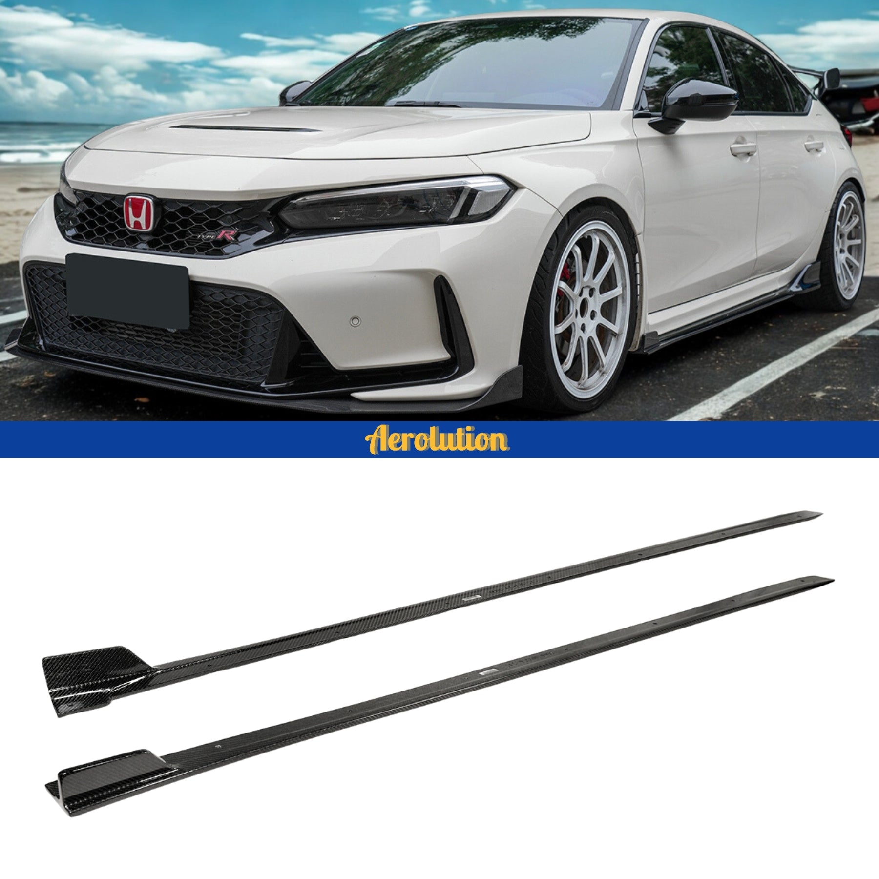 2023-2025 Honda Civic Type-R FL5 Carbon Fiber Reverse Winglet Side ...