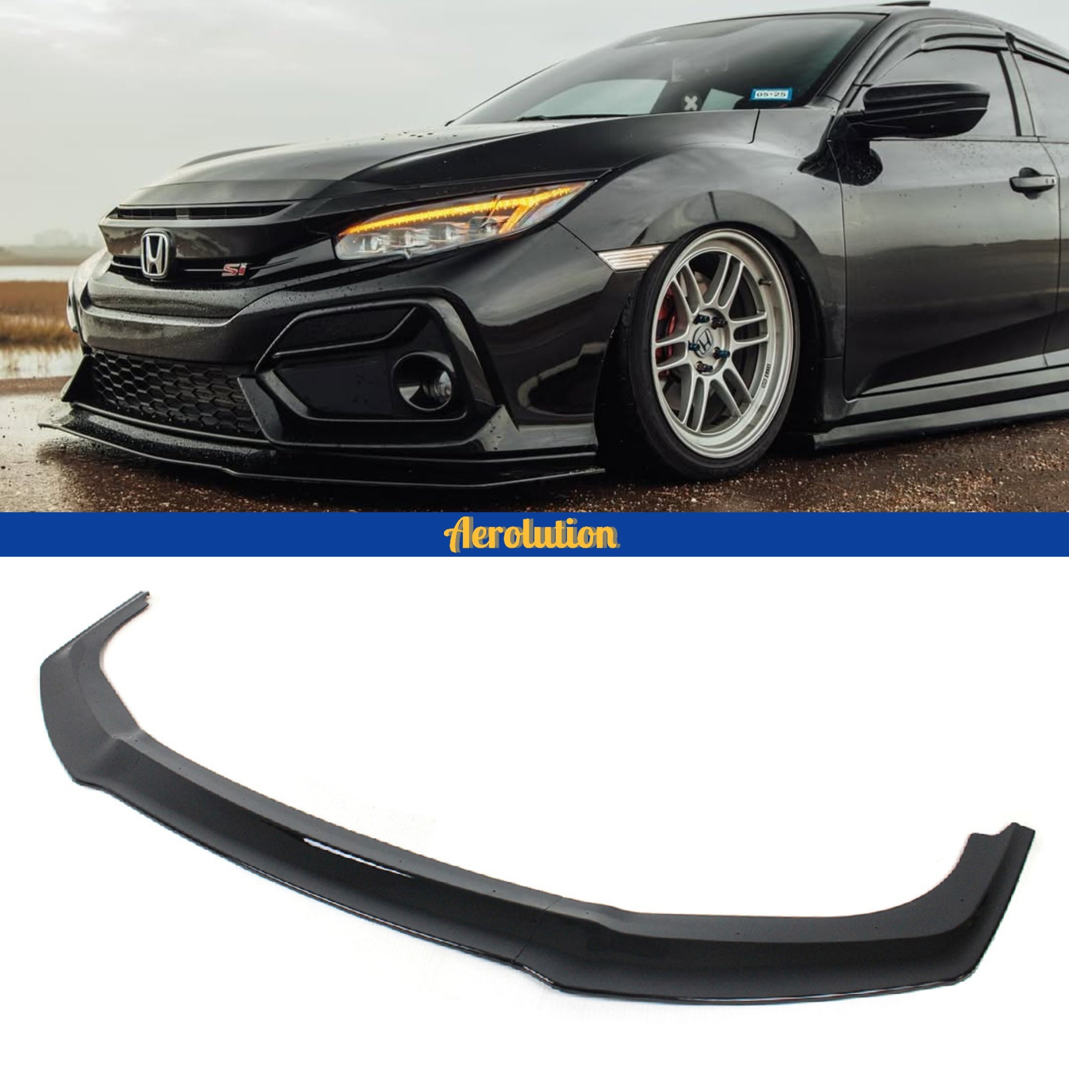 2016-2021 10th Gen Honda Civic JDM Style Front Lip (Hatchback/Sedan/Si ...
