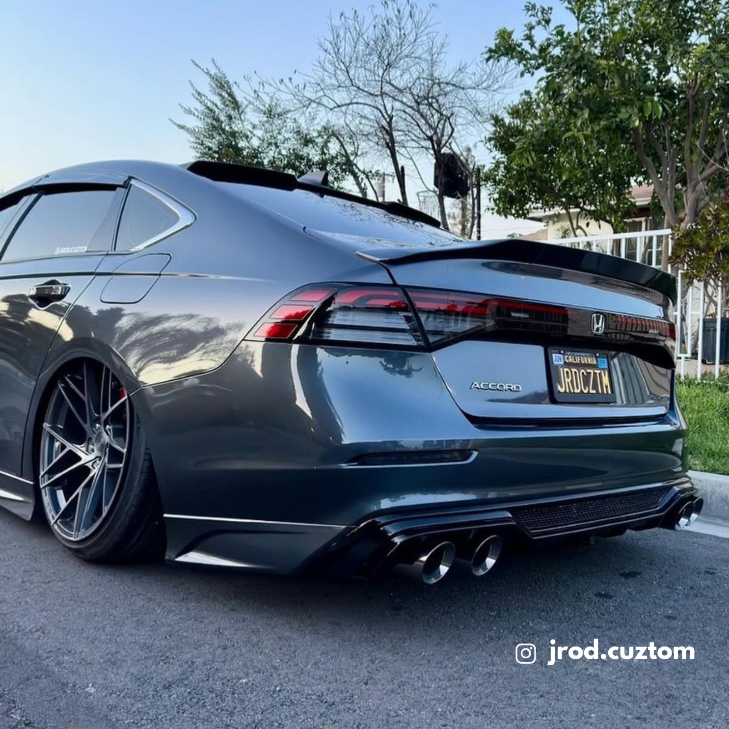 2023 2024 11th gen Honda Accord AKASAKA Rear Diffuser (Painted ...