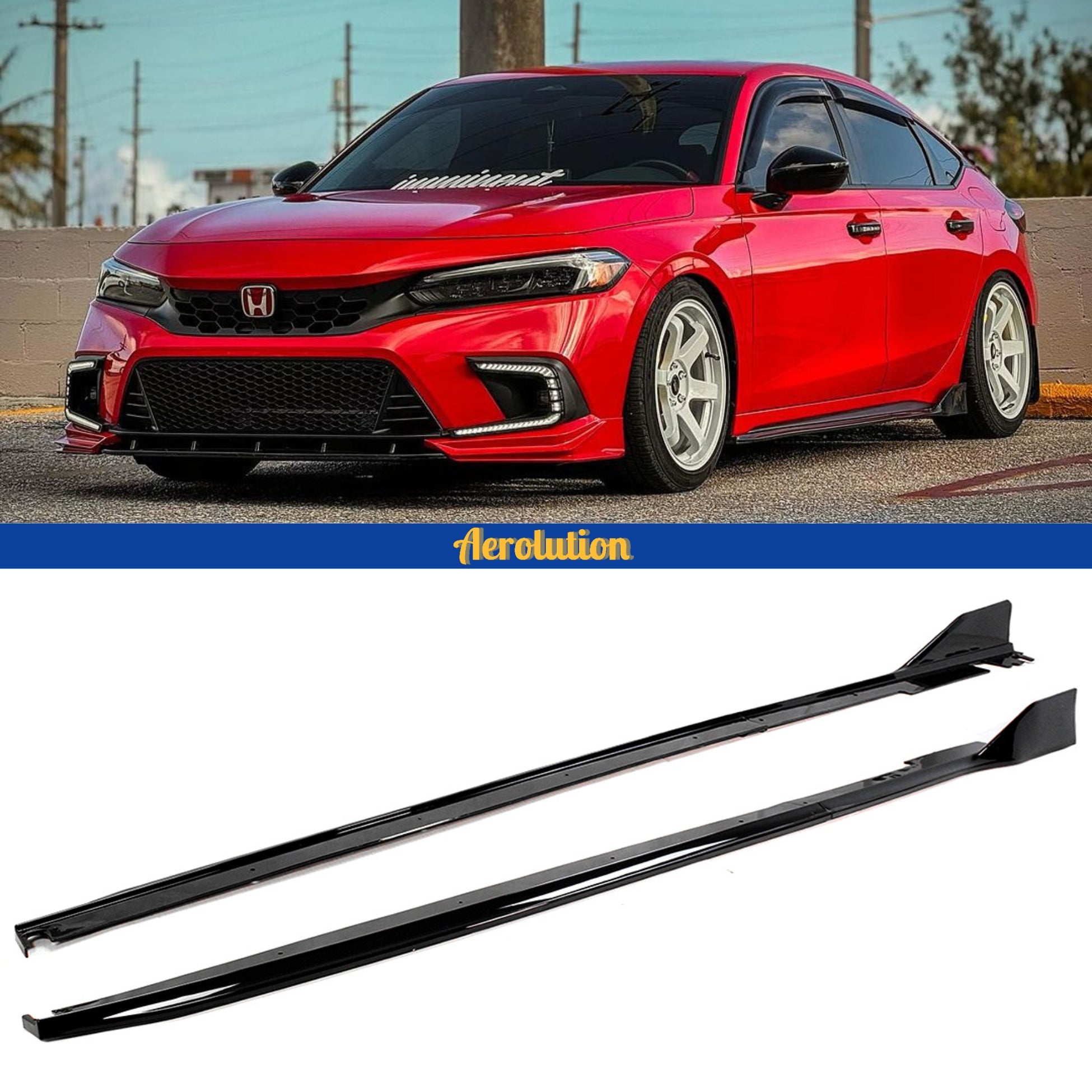 2022-2024 Honda Civic Type-R Style Side Skirts – Aerolution Motorsports
