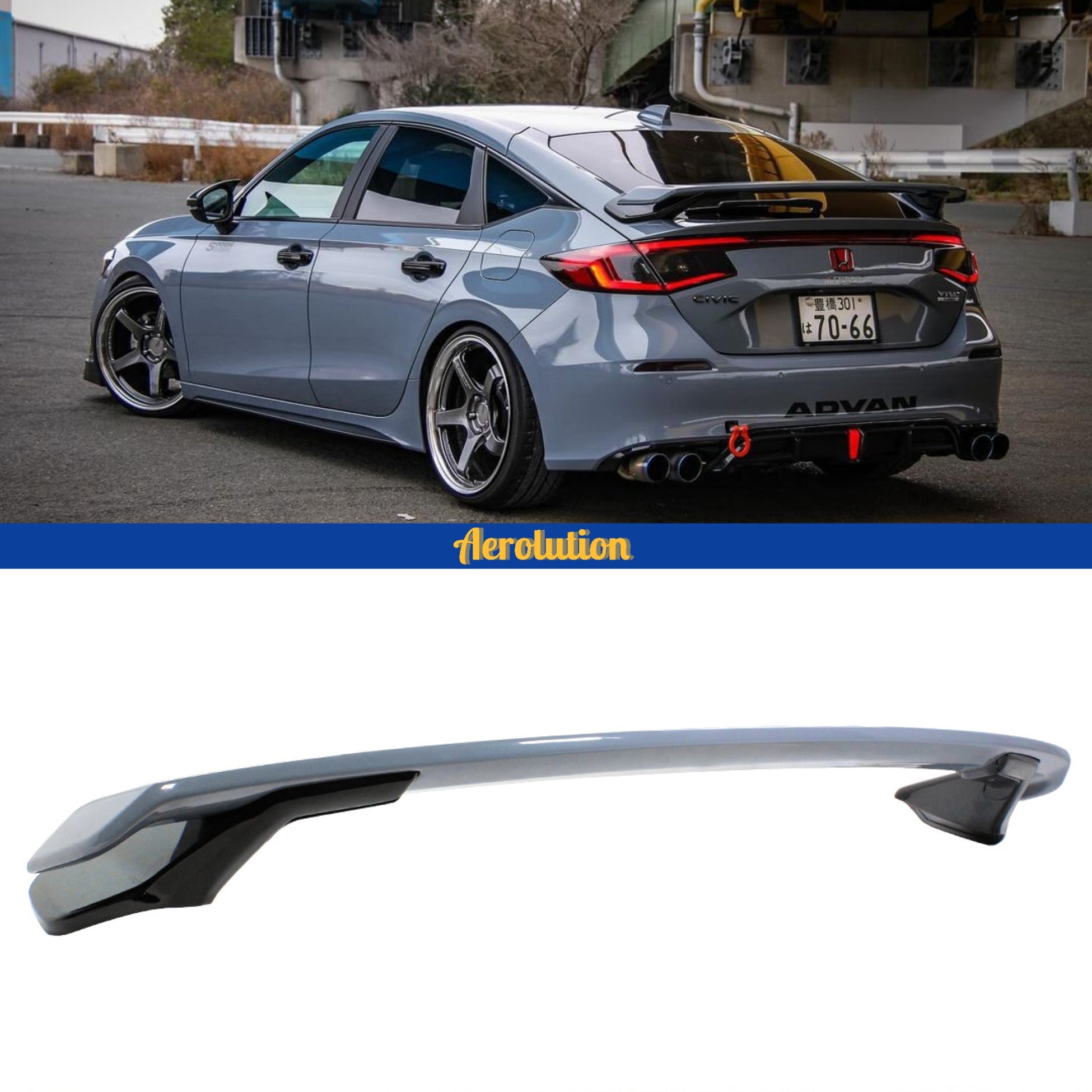 2022-2024 Honda Civic HPD Style Wing Hatchback (FL1 FL2) – Aerolution ...