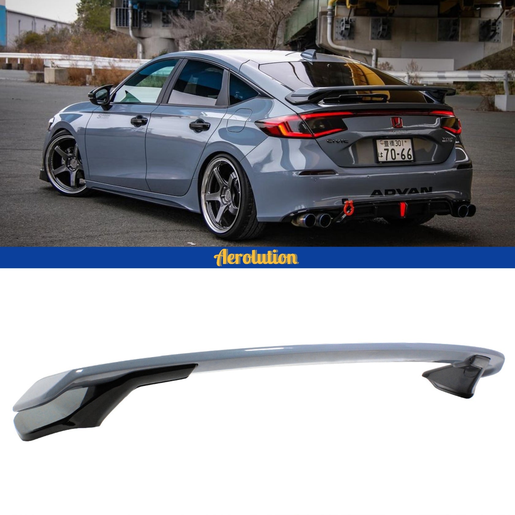 2022-2024 Honda Civic HPD Style Wing Hatchback (FL1 FL2) – Aerolution Motorsports