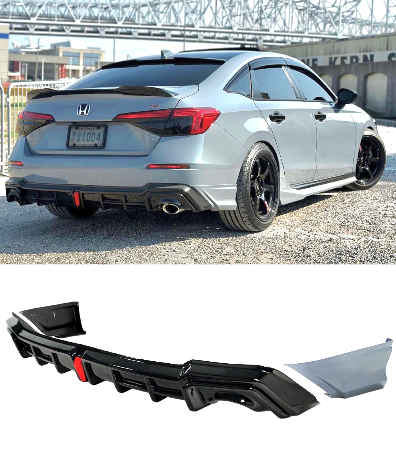 Yofer V2 LED Rear Diffuser For 2022-2024 Honda Civic – Aerolution ...