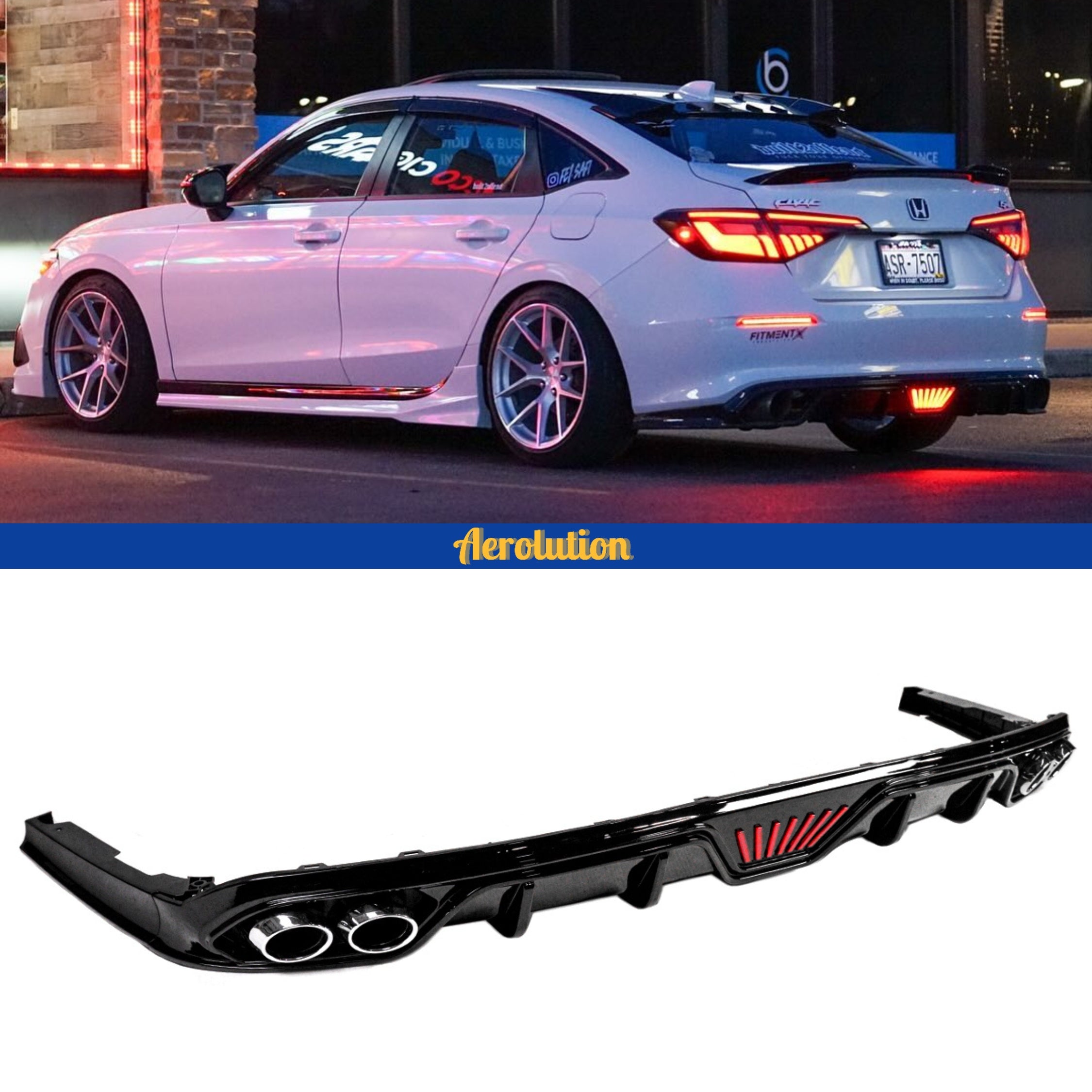 2022 2023 2024 11th gen Honda Civic AeroLution JDM Designed LED ...