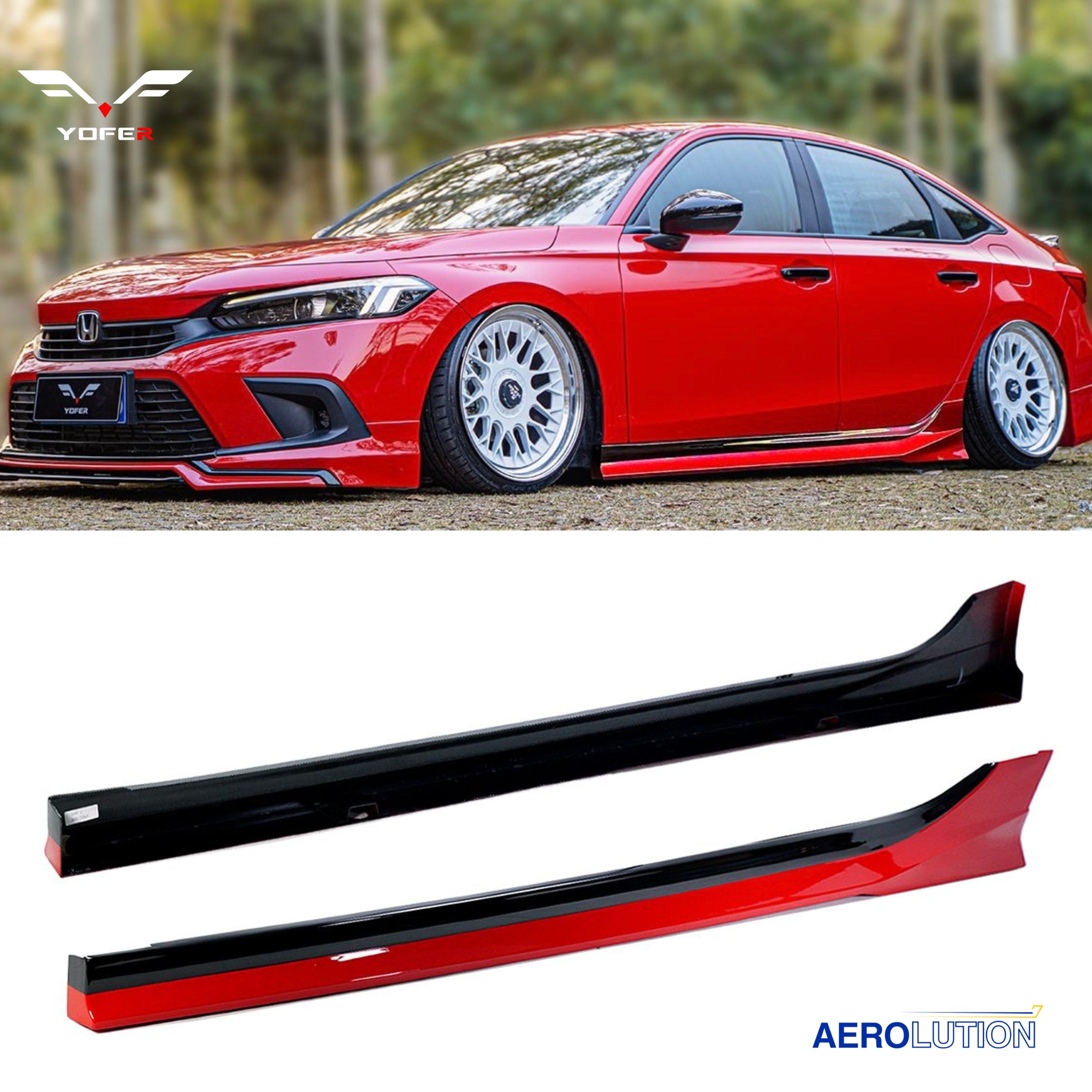 Yofer Side Skirt V2 For 2022 2023 2024 Honda Civic – Aerolution Motorsports