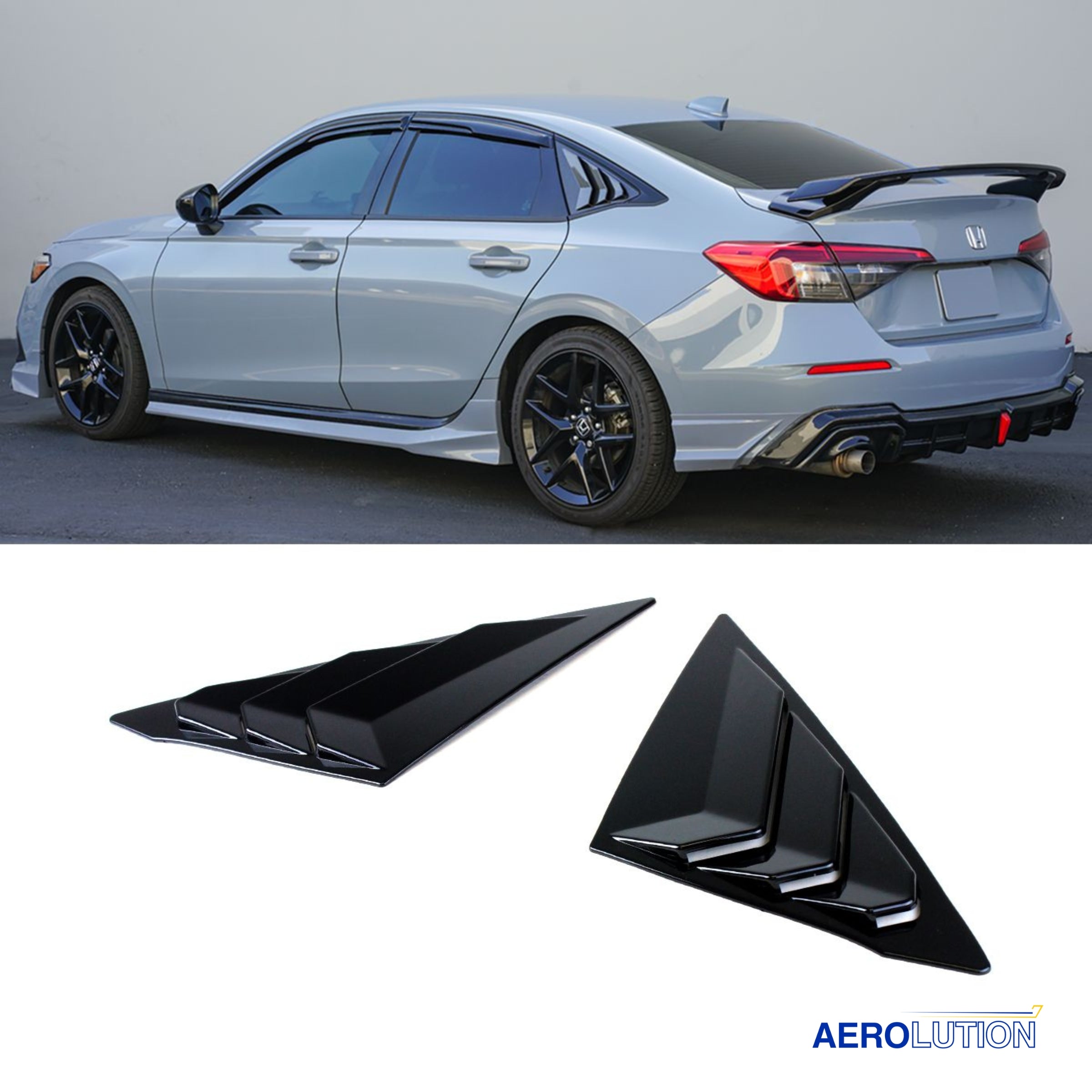 2022-2024 Honda Civic Rear Side Window Louver - Aerolution – Aerolution ...