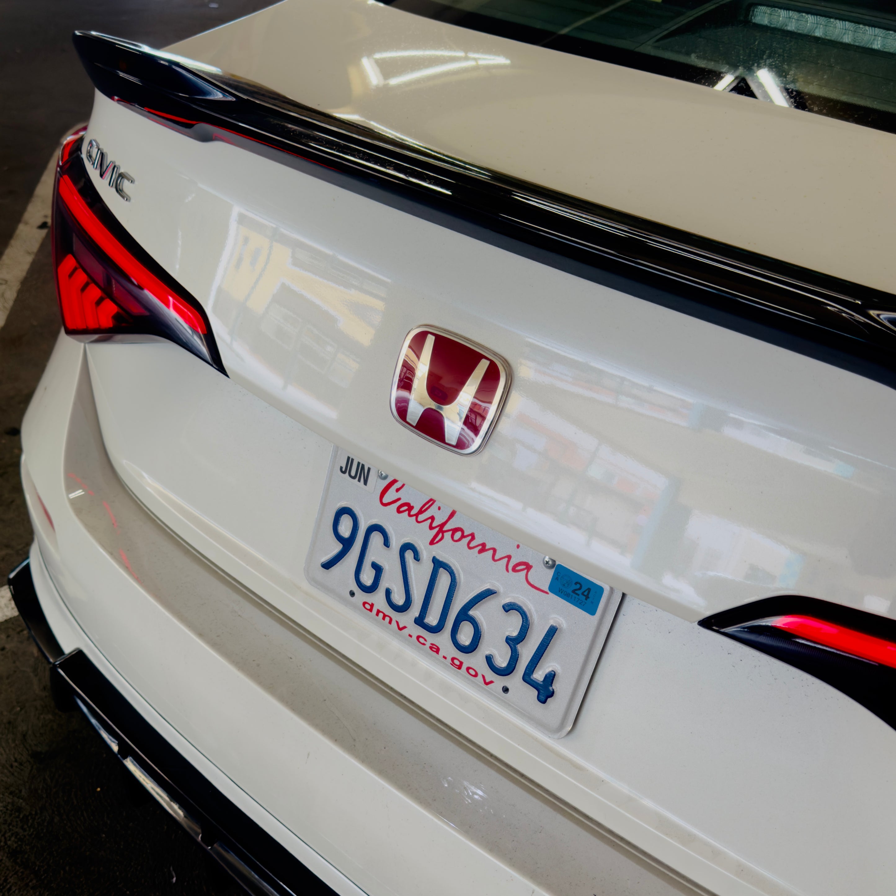 2022+ 11th Gen Honda Civic Red Badges Emblem Set JDM – Aerolution ...