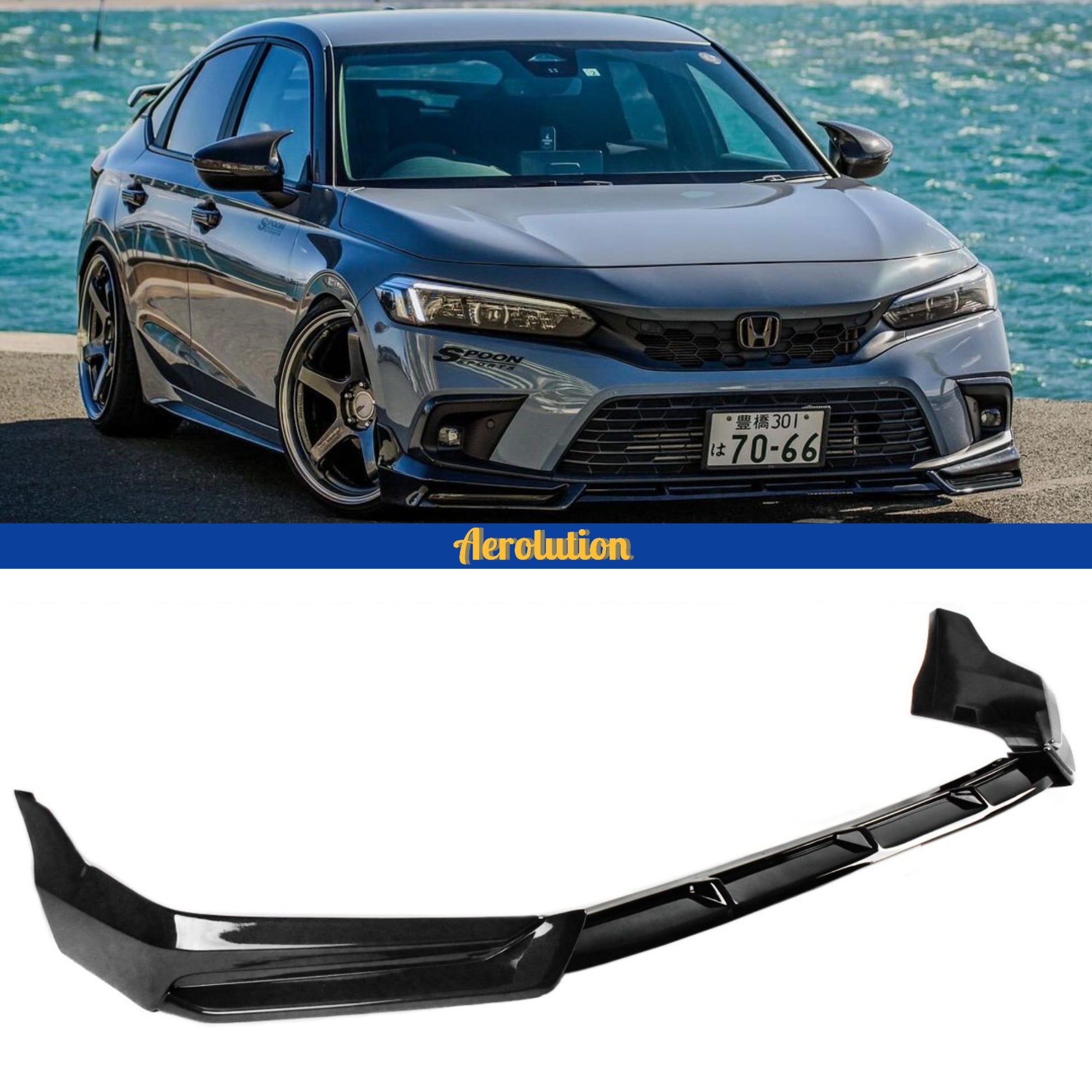 2022-2024 Honda Civic Yofer V1 Front Lip 3pc – Aerolution Motorsports